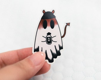 Cute White Ghost Spectre Decals Logo Vinyl Sticker Car Bumper Decal ...