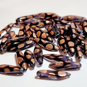 D-01180 - 20 P. Daggle Beads Preciosa About 15x5mm - Etsy