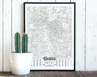 Typography Map Art - Etsy