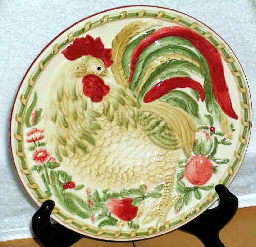 Vintage Royal Doulton Chanticlaire Rooster Plate Rooster Embossed ...