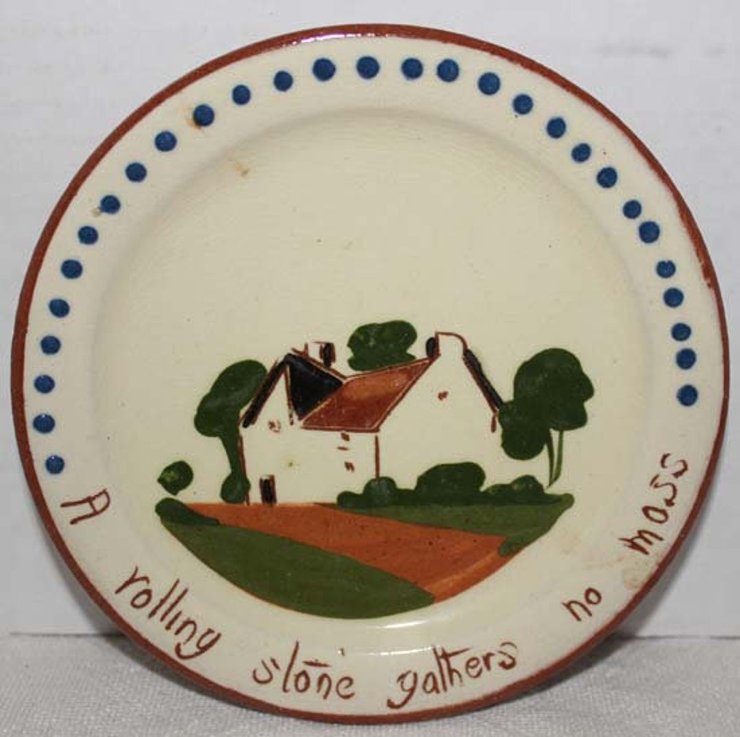 Vintage Torquay Watcombe Motto Ware Plate Torquay Devon Motto Ware ...