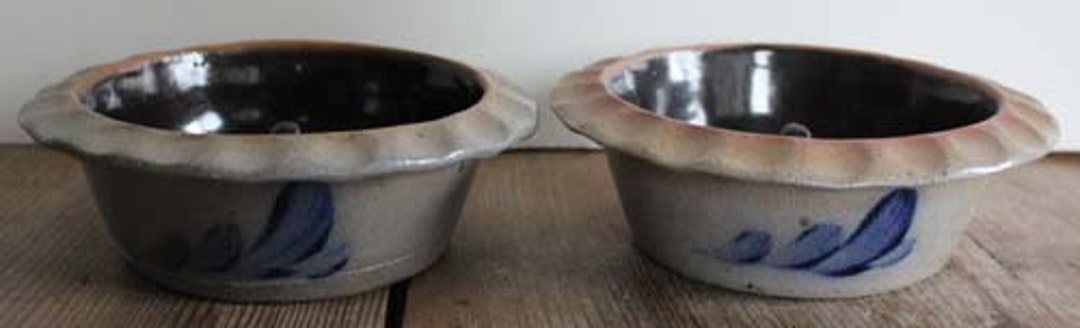 2 Rowe Pottery Works Apple Bakers Rowe Pottery Apple Baker Dishes ...