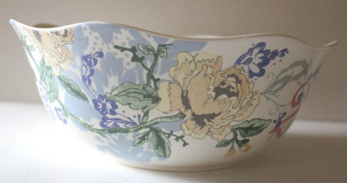 Lenox Alice Drew Collage Collection Serving Bowl Lenox - Etsy
