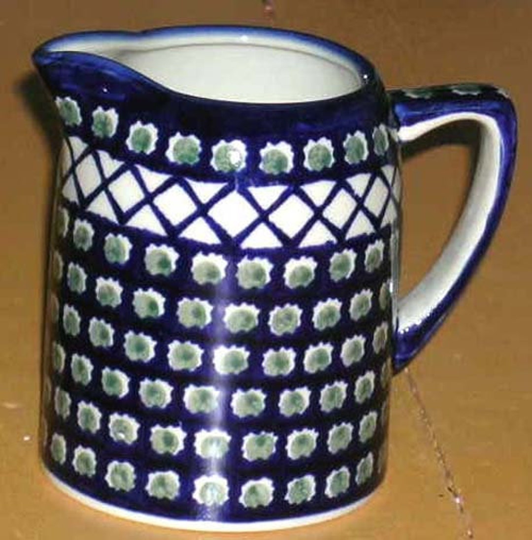 Boleslawiec Polish Pottery Pitcher Hand Painted Polish Pottery Pitcher ...