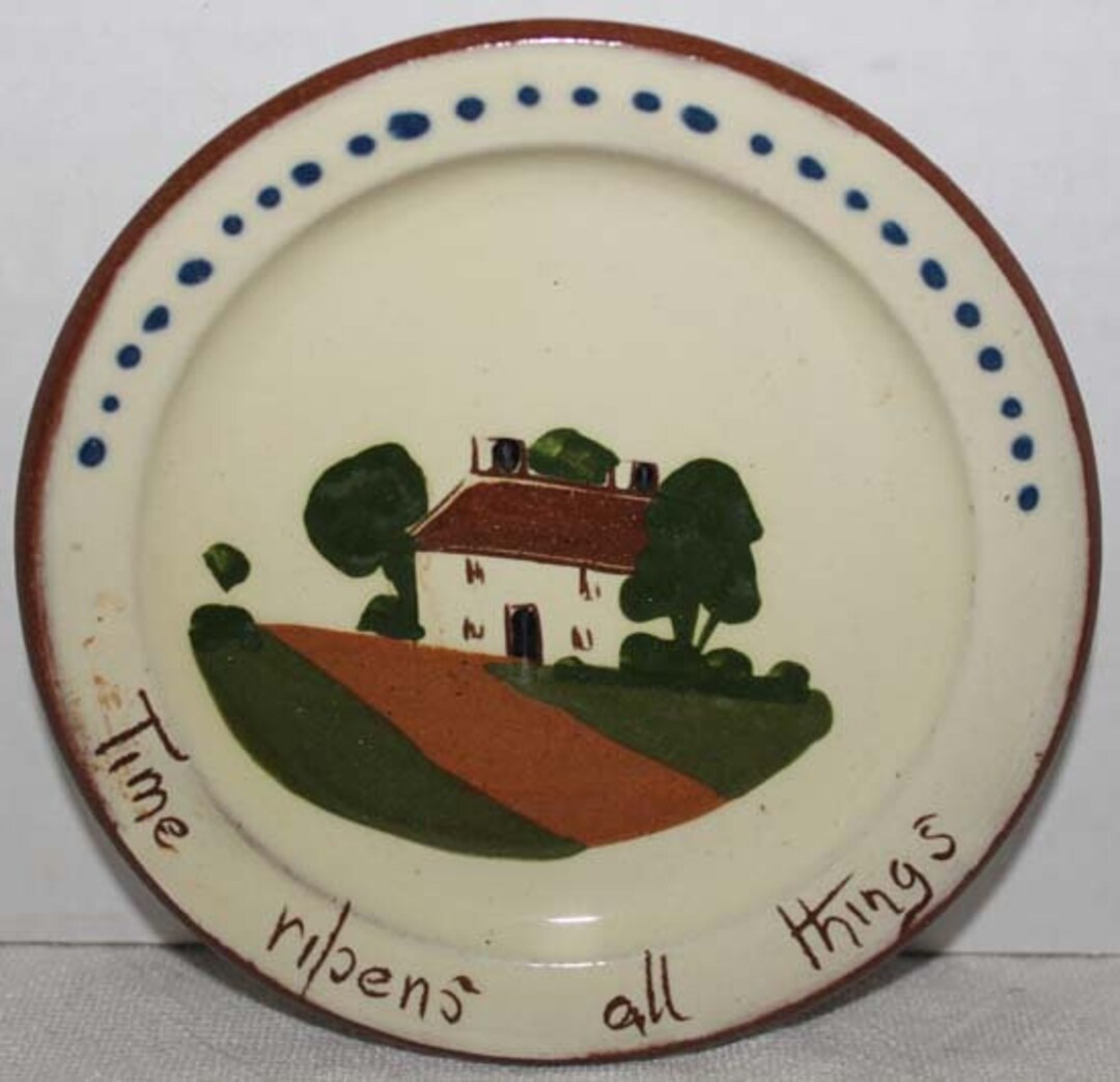 Vintage Torquay Watcombe Motto Ware Plate - Torquay Devon Motto Ware 5 ...