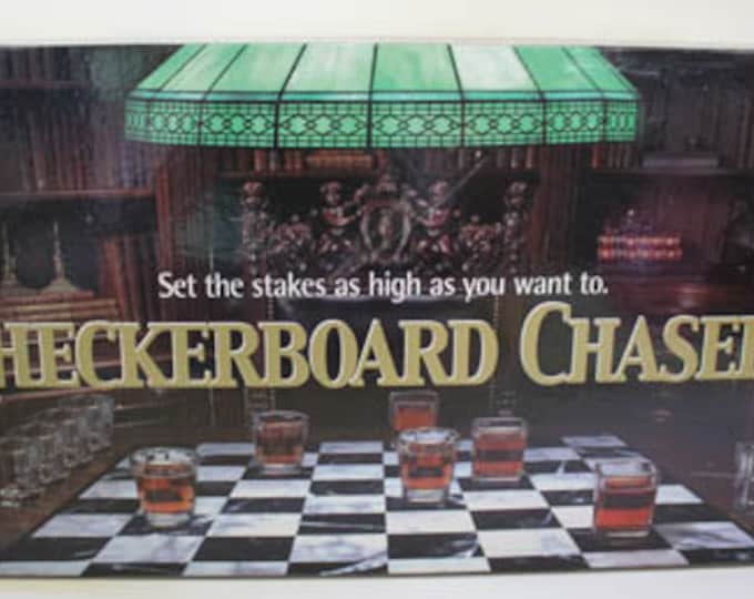 25 Piece Checkerboard Chasers Checkers Drinking Game - Checkerboard ...