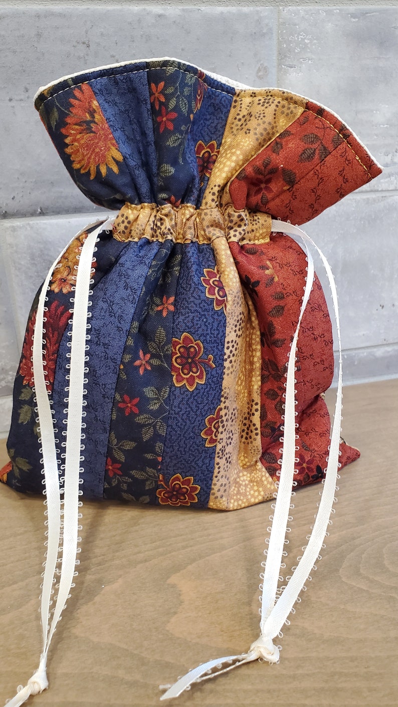 Cloth Gift Bags Reusable Gift Bags Fully Lined Drawstring Bags Double ...