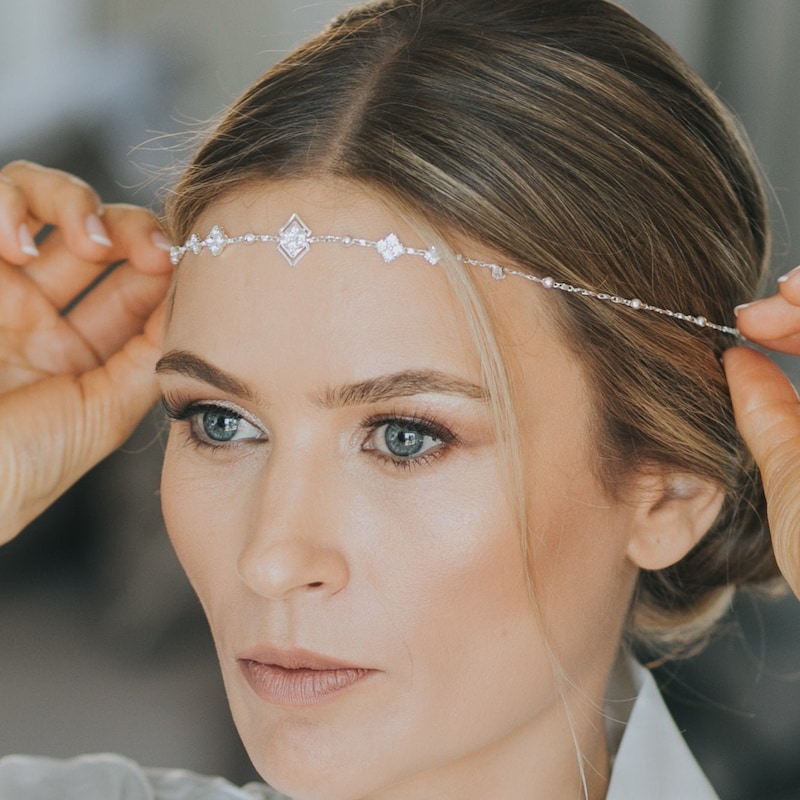 Bridal Forehead Band - Etsy