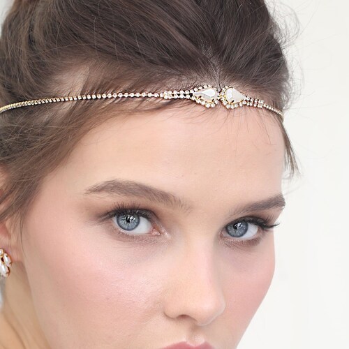 Bridal Forehead Head Chain - Etsy
