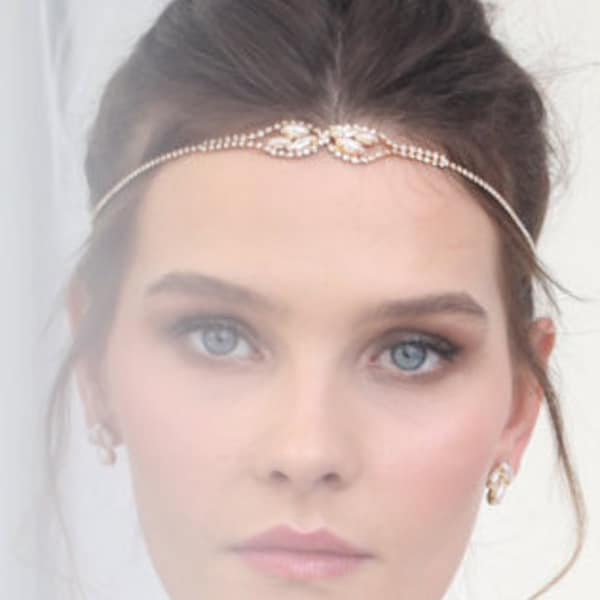 Bridal Forehead Headpiece - Etsy