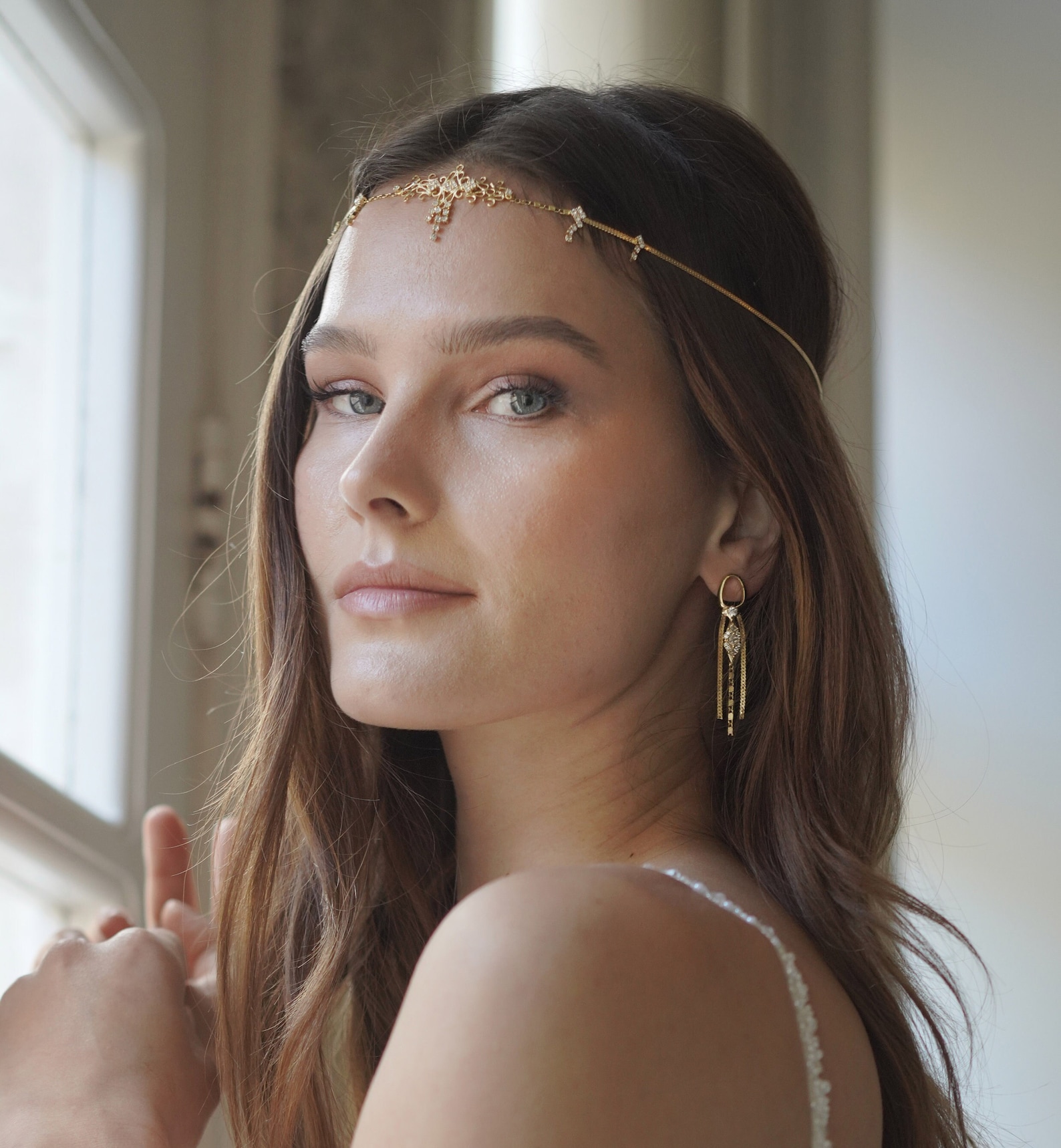 Bridal Forehead Jewelry Boho Headpiece - Etsy