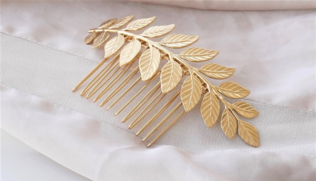 Leaf Hair Comb , Gold Leaf Hair Comb - Etsy