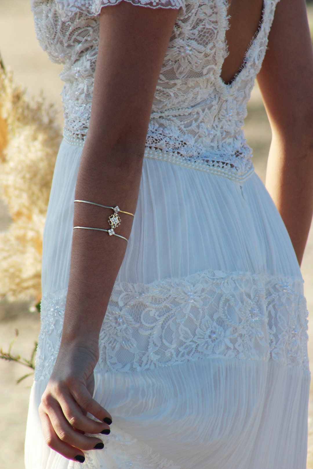 Boho Bridal Bracelet , Wedding Jewelry , Vintage Bracelet - Etsy