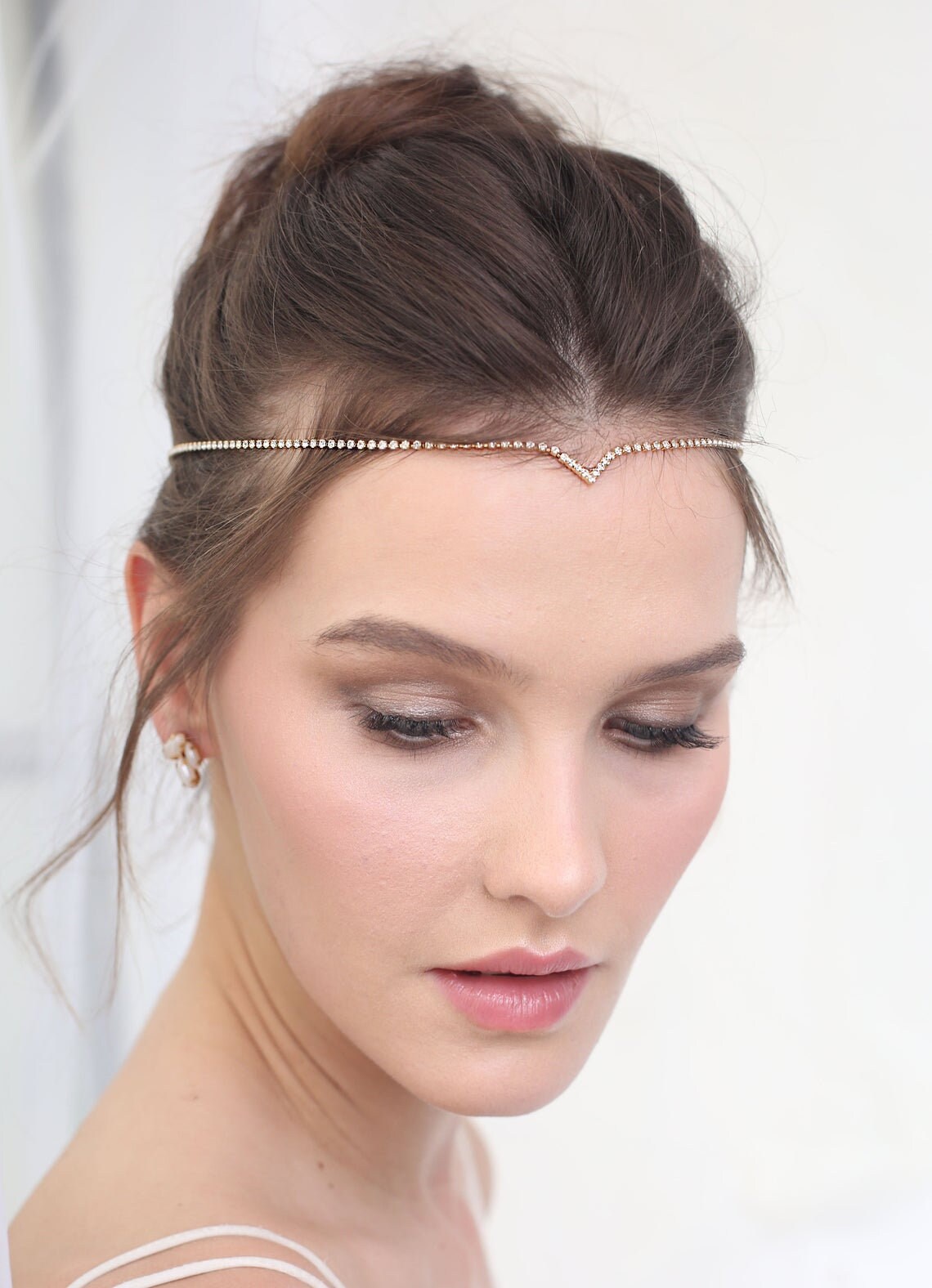 Bridal Forehead Band Wedding Headpiece Etsy