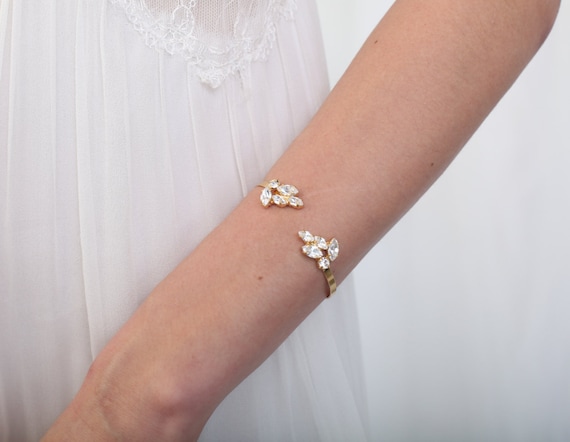 Bridal Cuff Bracelet - Etsy
