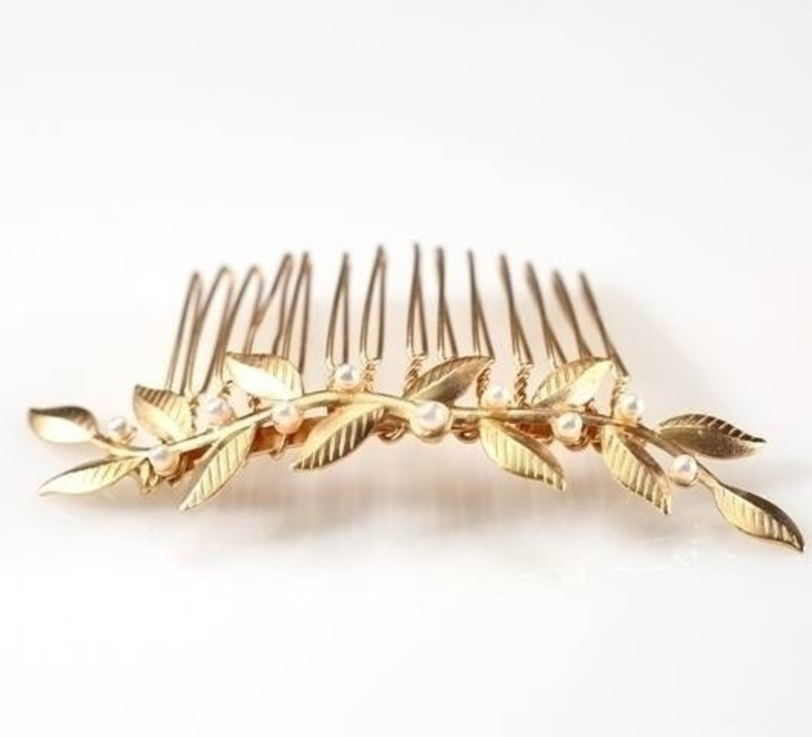 Leaf Hair Comb , Bridal Headpiece - Etsy