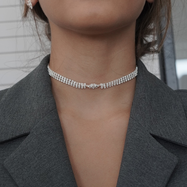 Crystal Choker - Etsy