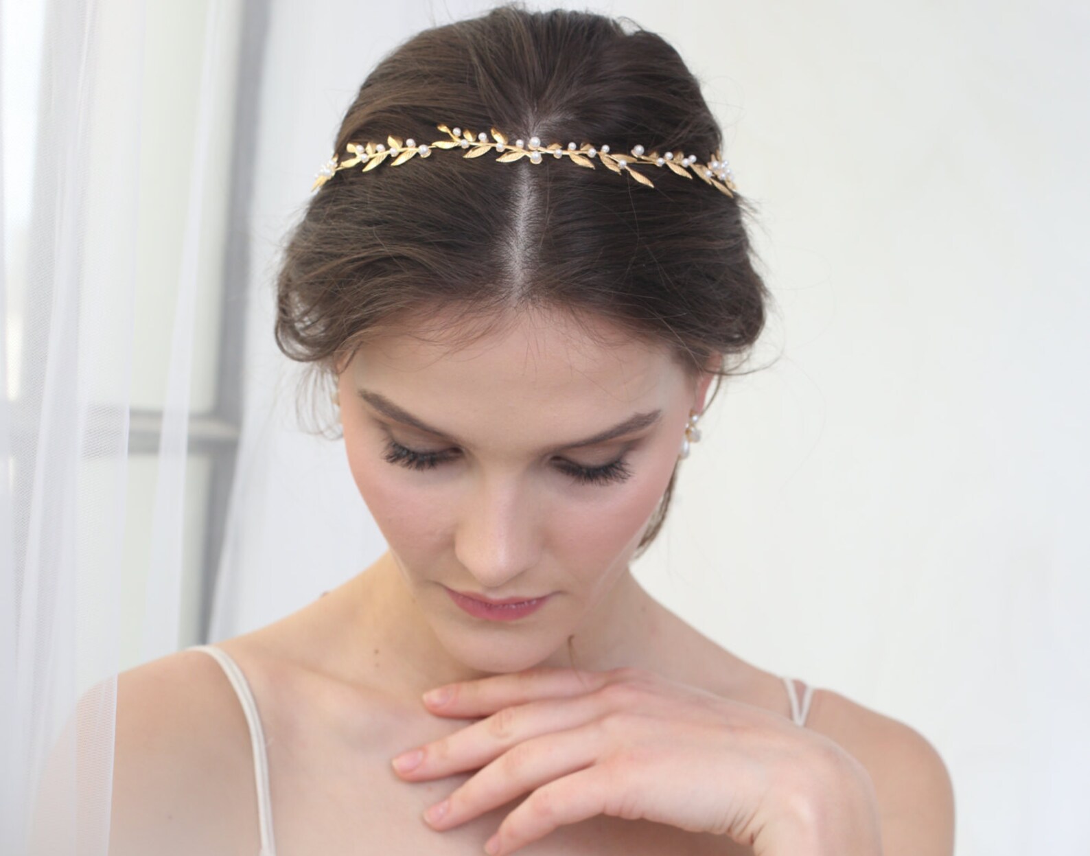 Leaf Bridal Headband - Etsy