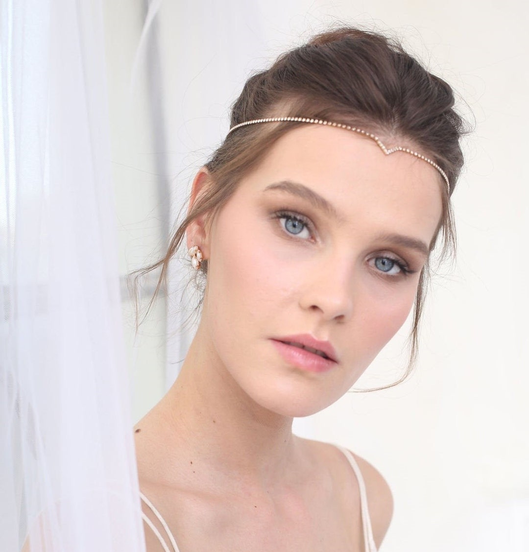 Bridal Forehead Band , Wedding Headpiece - Etsy
