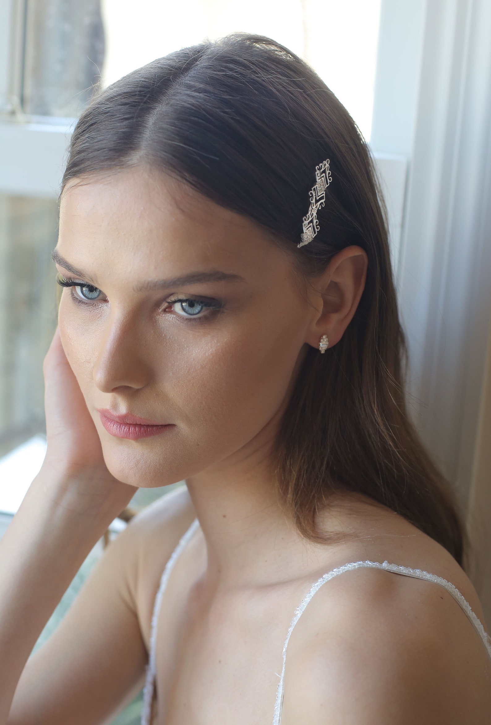 X2 Bridal Hair Pins Brides Hair Pins Crystal Wedding - Etsy