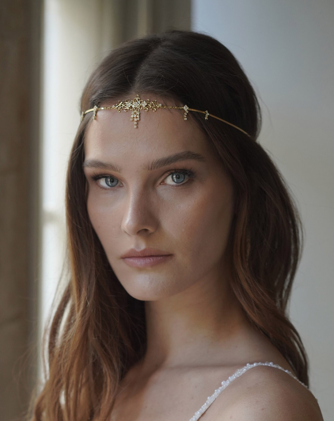 Bridal Forehead Jewelry, Boho Headpiece - Etsy