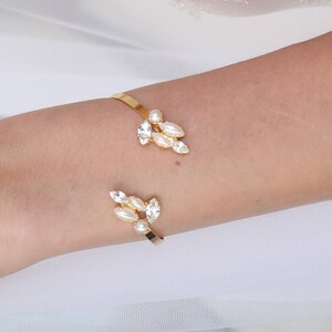 Open Cuff Bracelet, Wedding Bracelet - Etsy