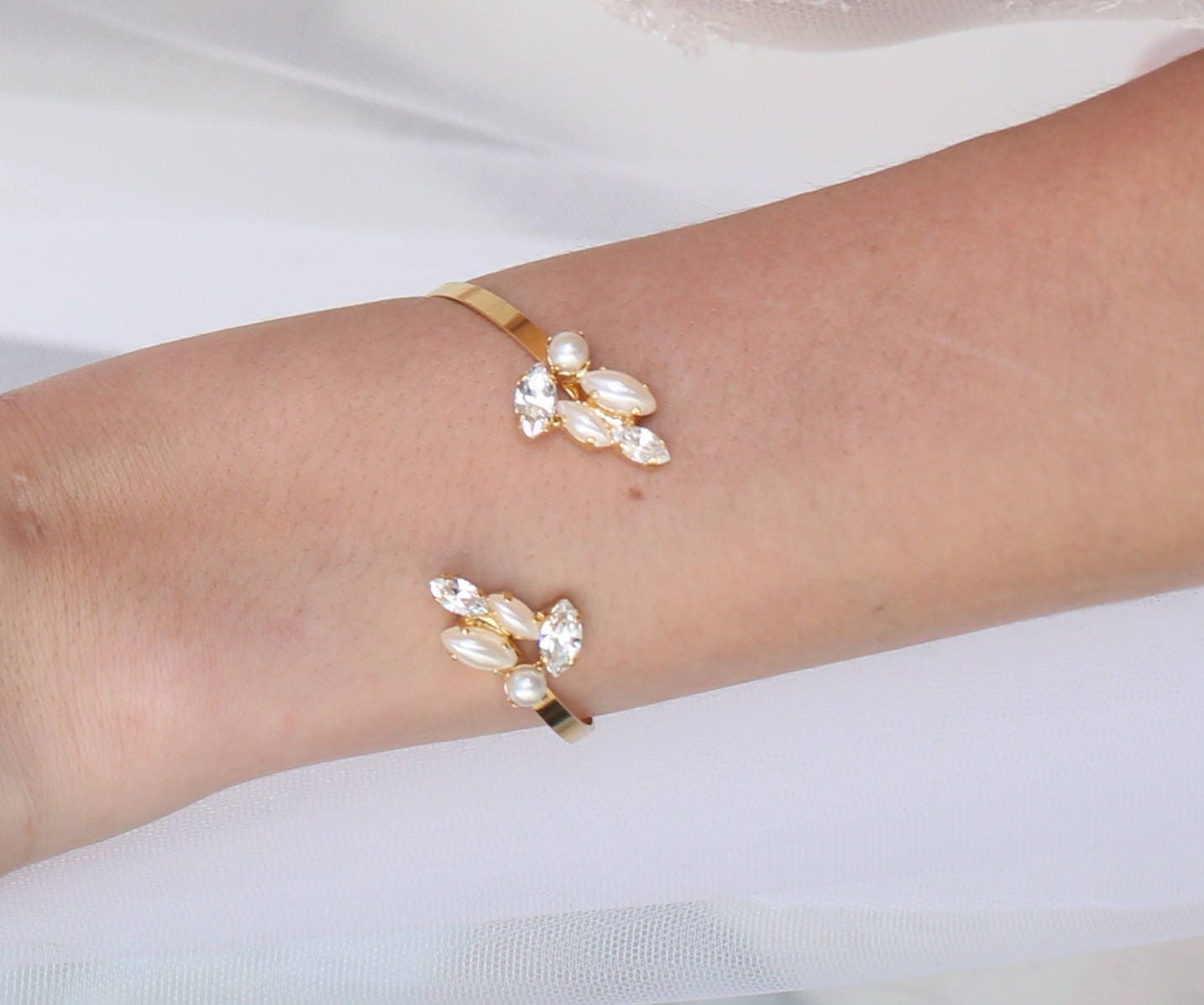 Open Cuff Bracelet wedding bracelet | Etsy