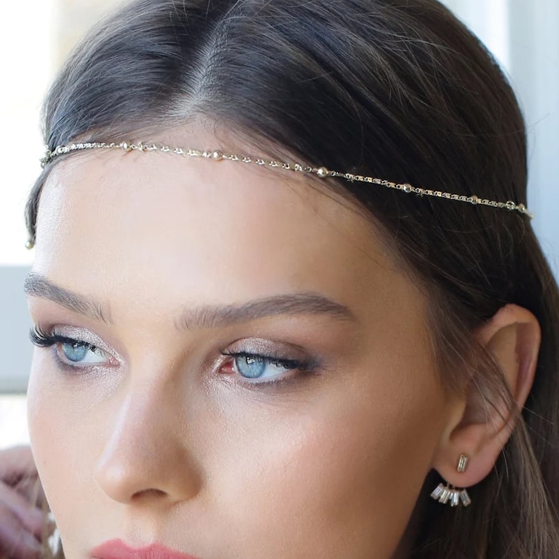 Gold Head Piece Jewelry - Etsy