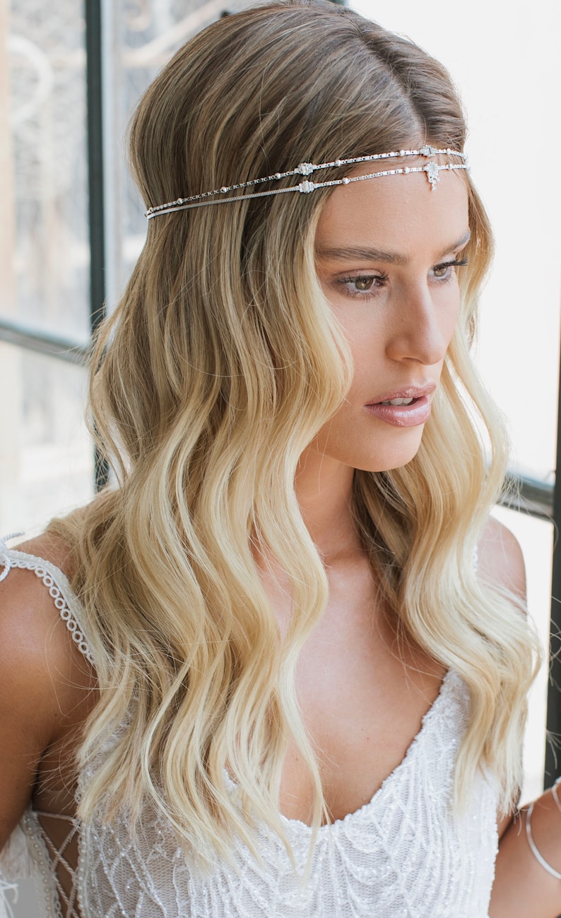 Bridal Forehead Jewelry Headpiece - Etsy