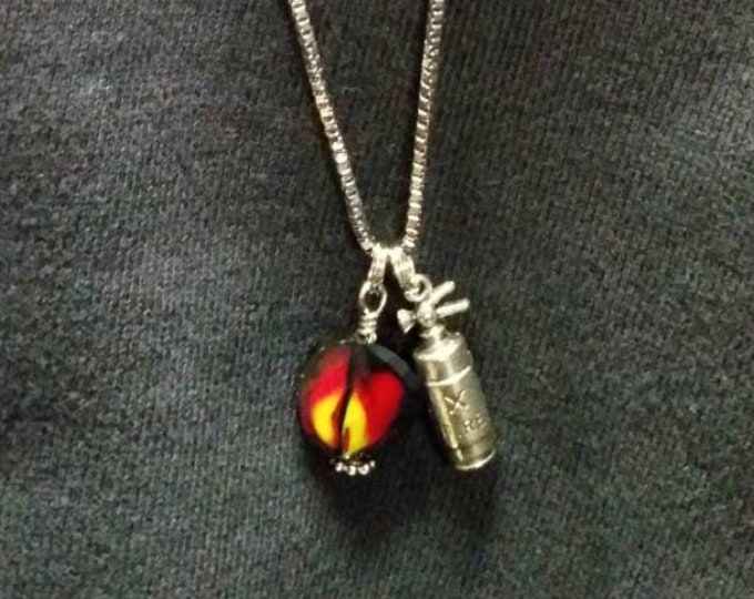 Firefighter Necklace "light My Fire and Put It Out" Fire Bead, and ...
