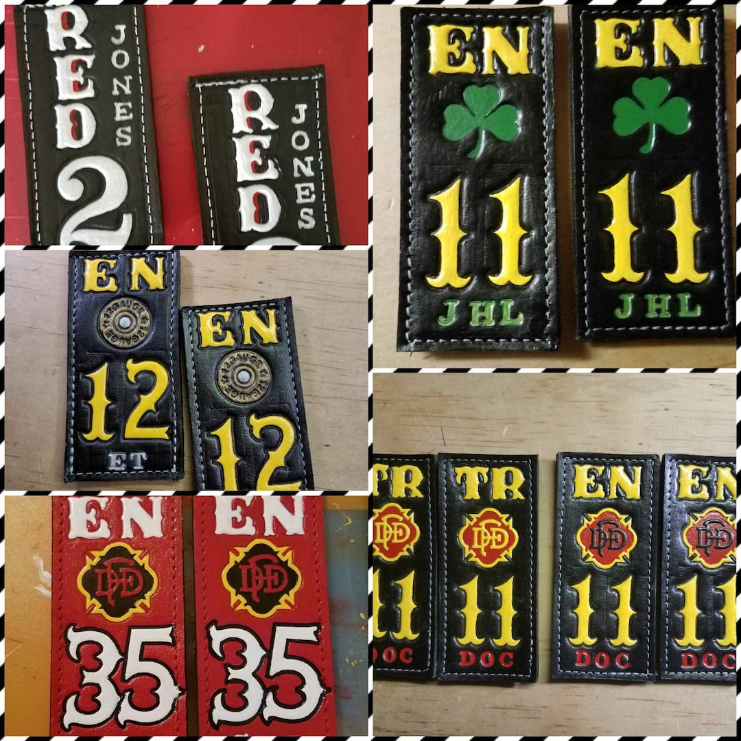 Firefighter Helmet Tags Vertical Fire Dept Accountability - Etsy