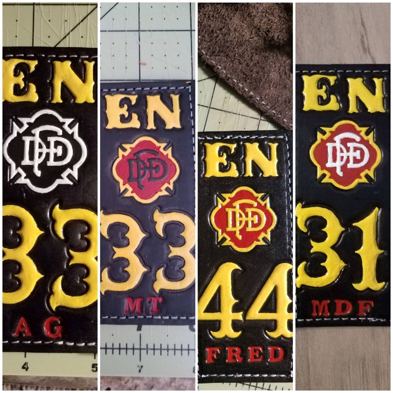 Firefighter Helmet Tags Vertical Fire Dept Accountability - Etsy