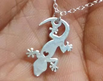 Gecko Necklace | Etsy