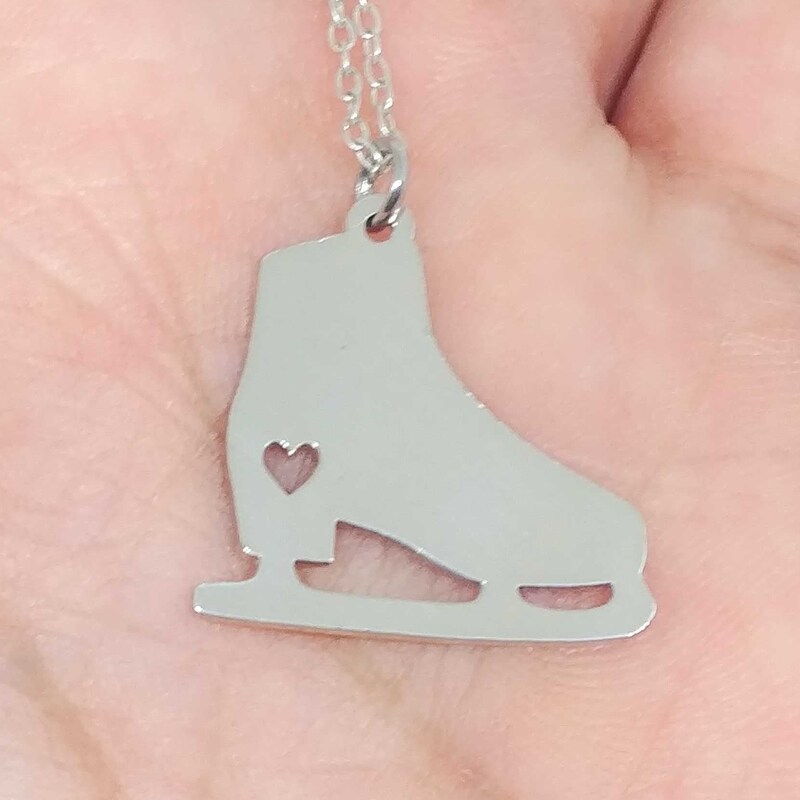 Ice Skating Necklace - Etsy