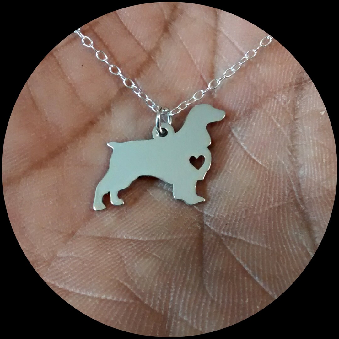 Personalized Springer Spaniel Necklace – Sterling Silver Engraving ...