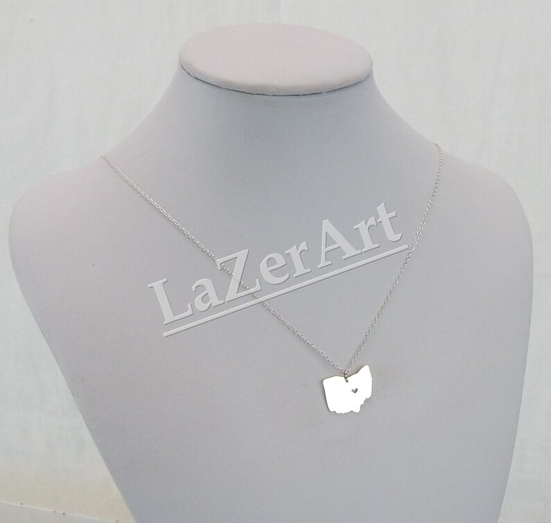 Ohio State Necklace – Personalized Sterling Silver Charm, Engraved ...