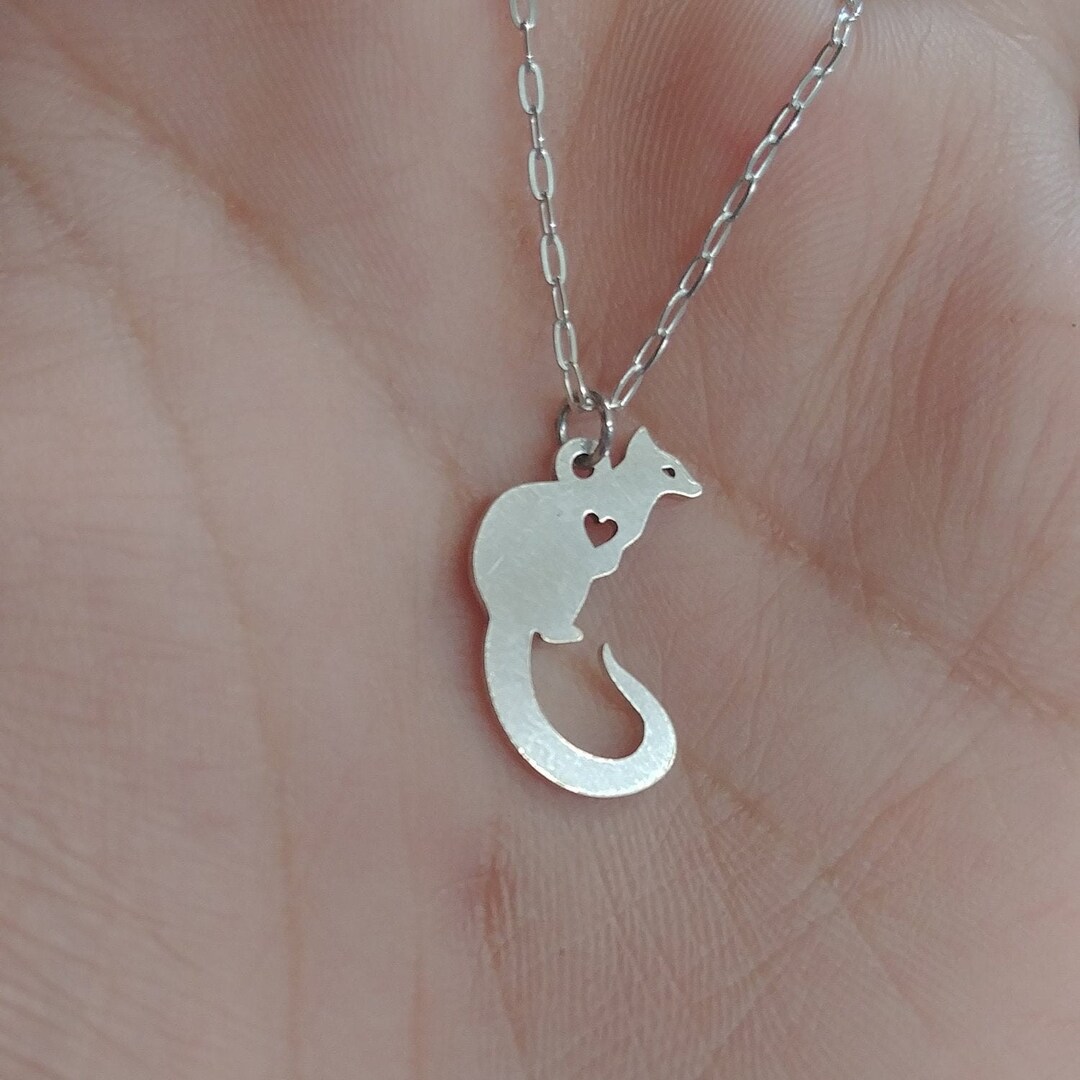 Genet Necklace Engrave Pendant Sterling Silver Jewelry Gold & Rose Gold ...