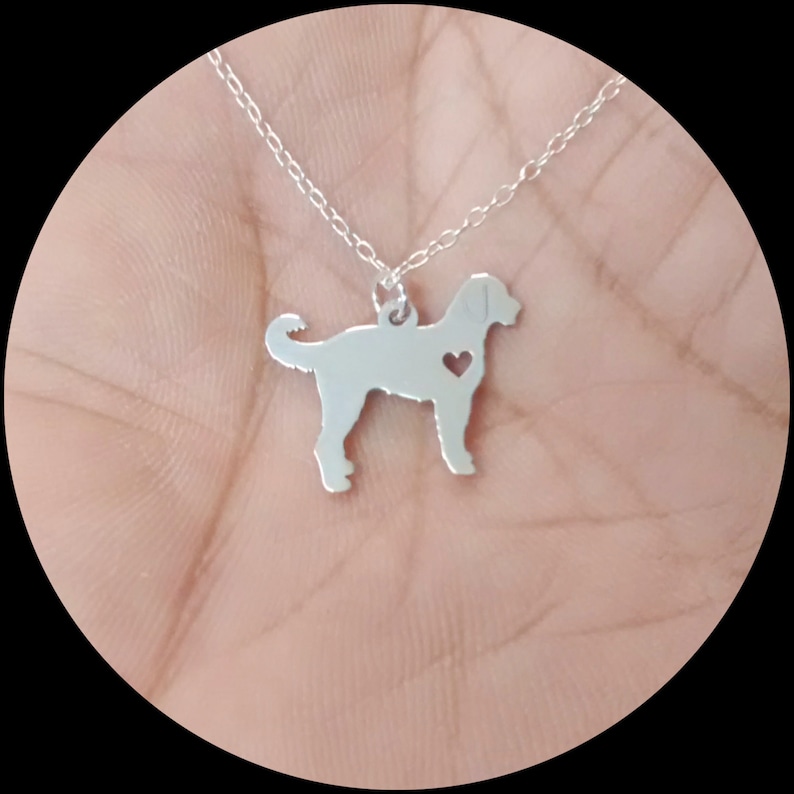 Labradoodle Necklace Engraving Pendant Sterling Silver - Etsy