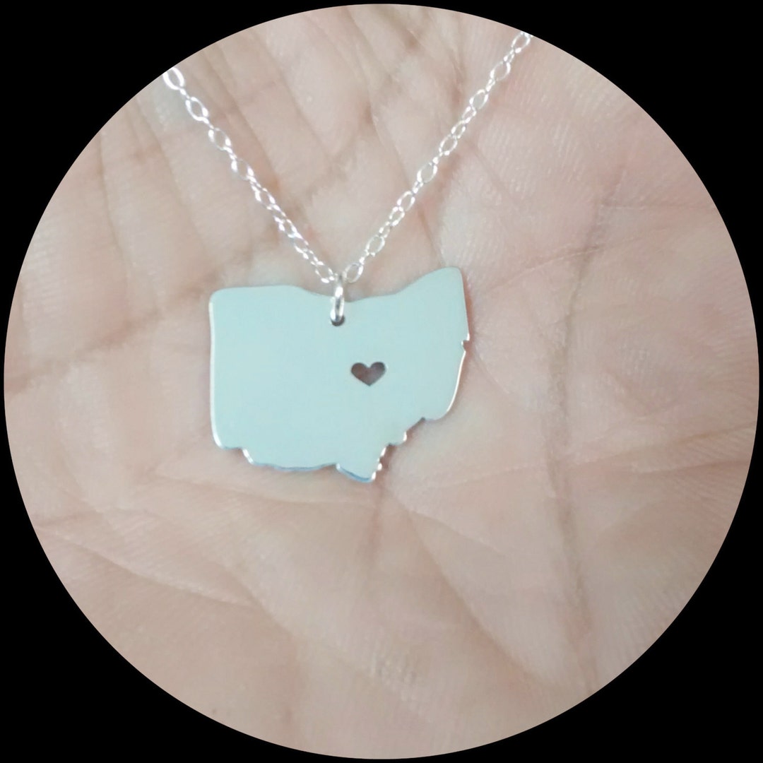 Ohio State Necklace – Personalized Sterling Silver Charm, Engraved ...