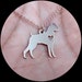 Whippet Necklace Engraving Pendant Sterling Silver Jewelry Gold & Rose ...
