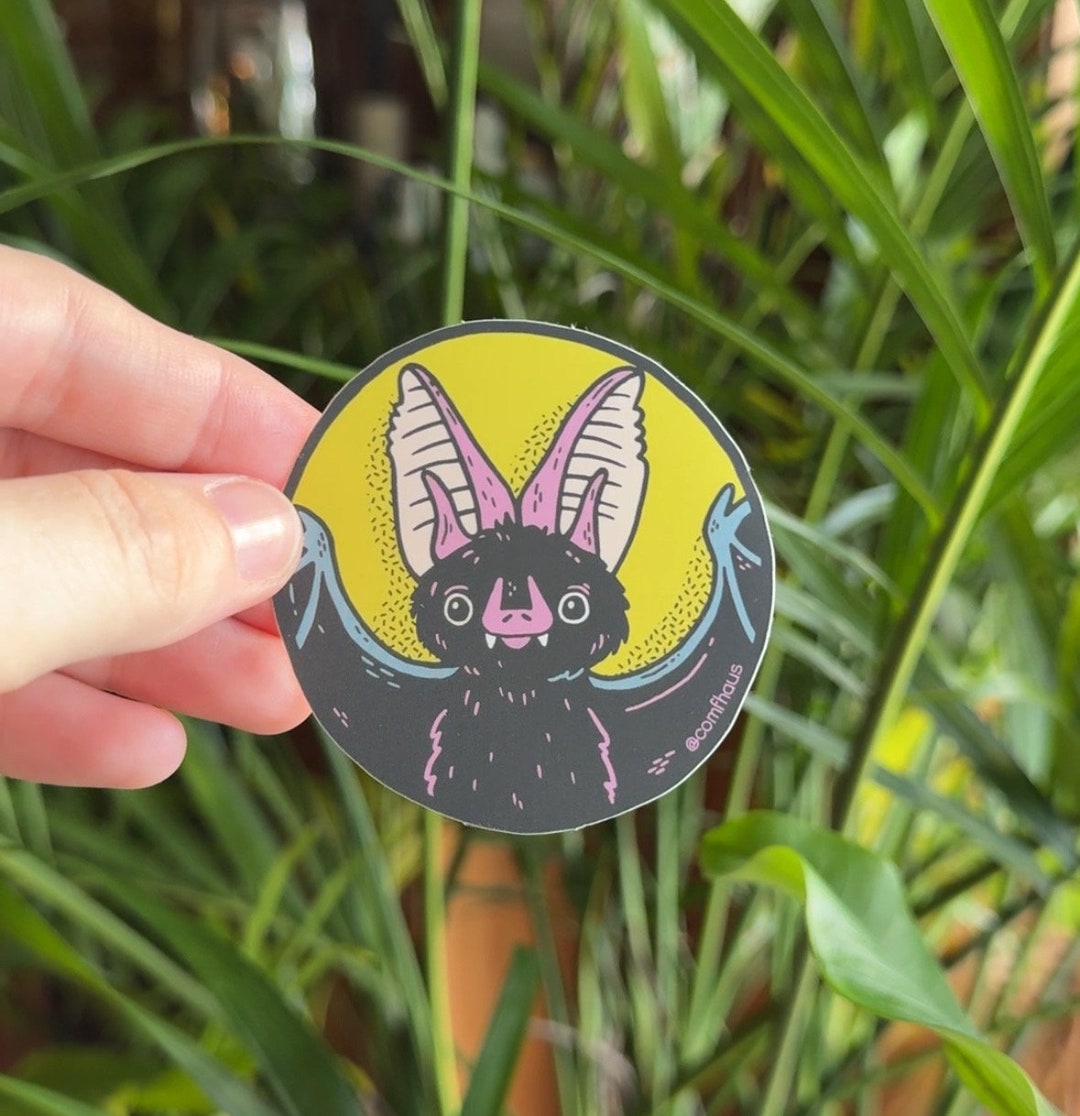 Bat Sticker Back Yard Friends Halloween, Planners, Bullet Journal ...