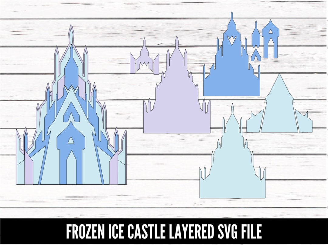 Frozen Castle SVG File Frozen Castle Digital Download Frozen SVG - Etsy
