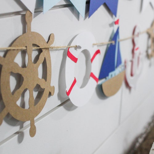 Nautical Centerpieces Ahoy Its a Boy Party Decor Baby Shower - Etsy
