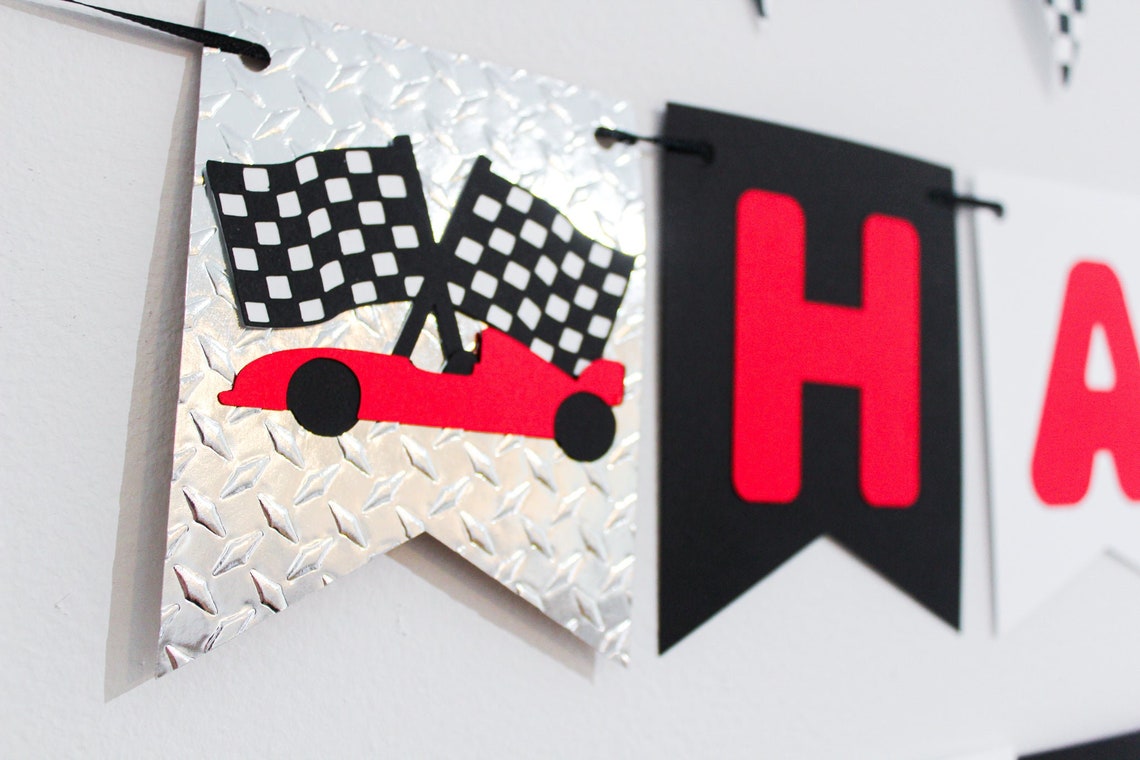 Racing Banner Race Car Banner Race Car Birthday Race Car | Etsy