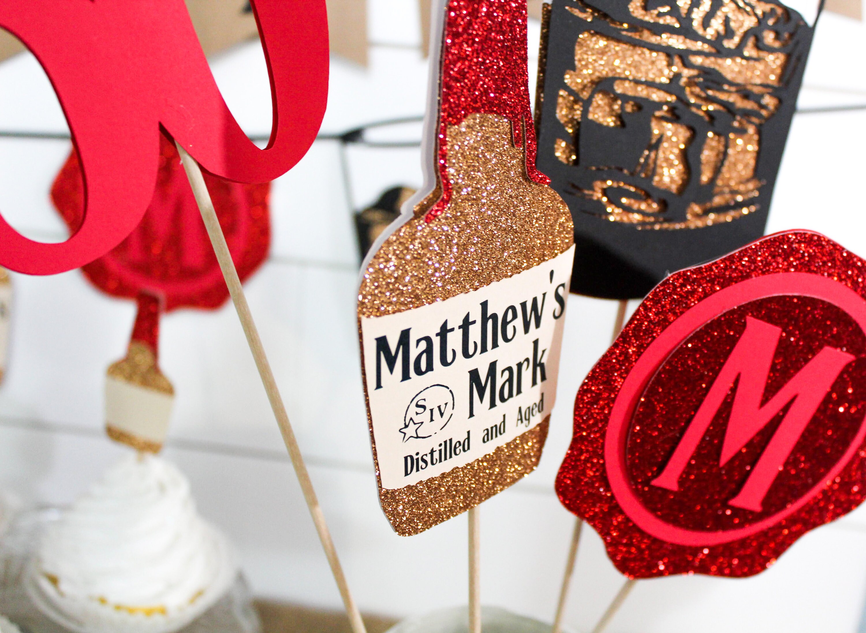 Aged To Perfection Whiskey Birthday Whiskey Party Decor Etsy