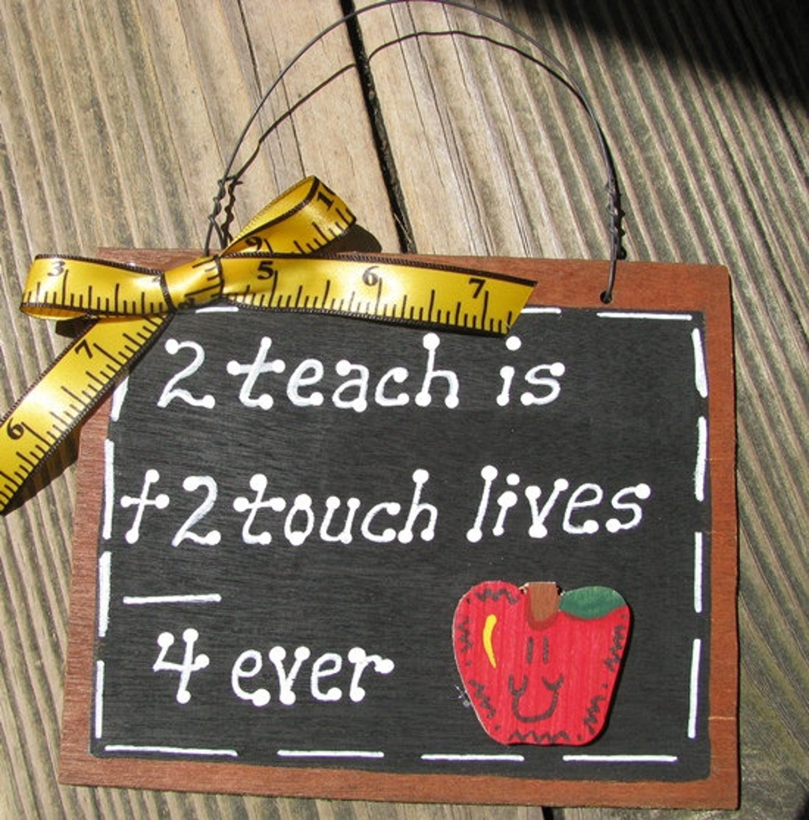 Teacher Gifts 39 2 Teach is 2 Touch Lives 4 Ever Forever - Etsy