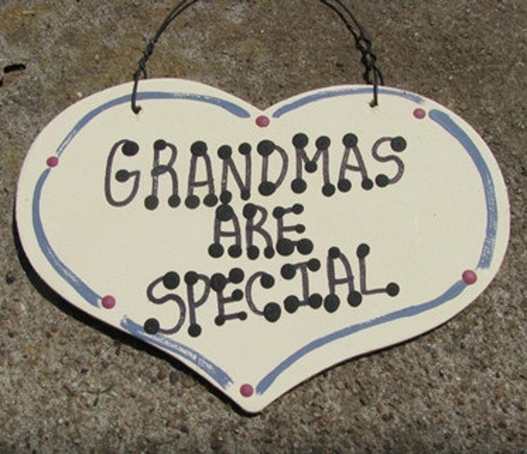 Handmade Wood Large Heart 1000 Grandmas Are Special - Etsy