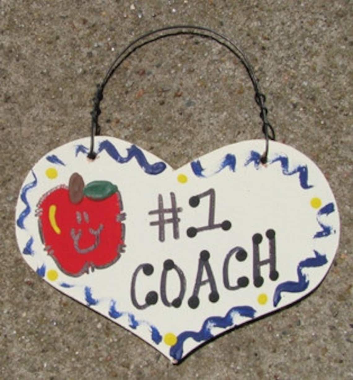 Coach Teacher Gift Number One Coach Hand Painted - Etsy