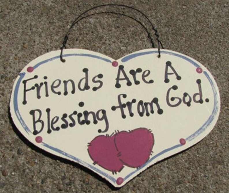 Wood Sign 1030F Friends Are A Blessing From God - Etsy