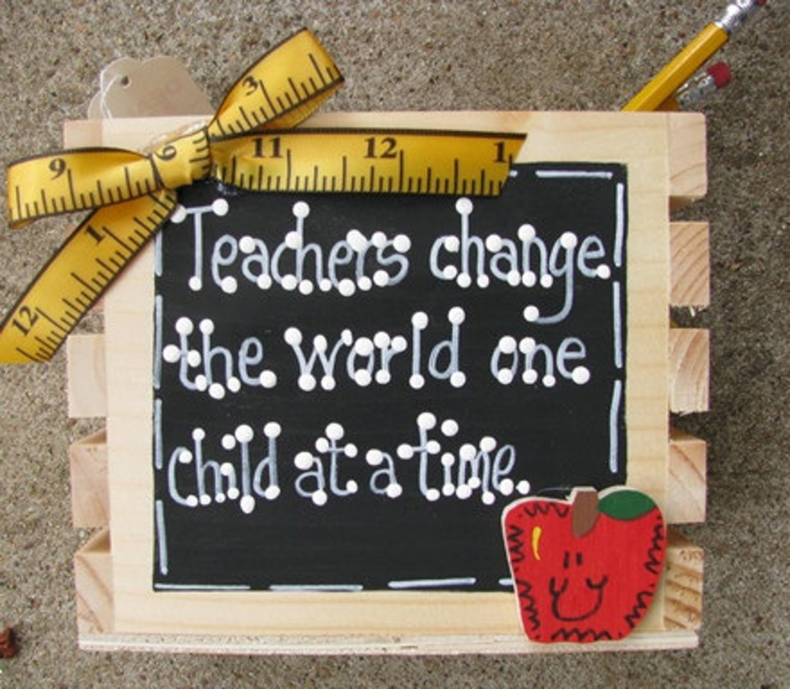 Teacher Gifts 2708 Teachers Change the World One Child at a Time - Etsy